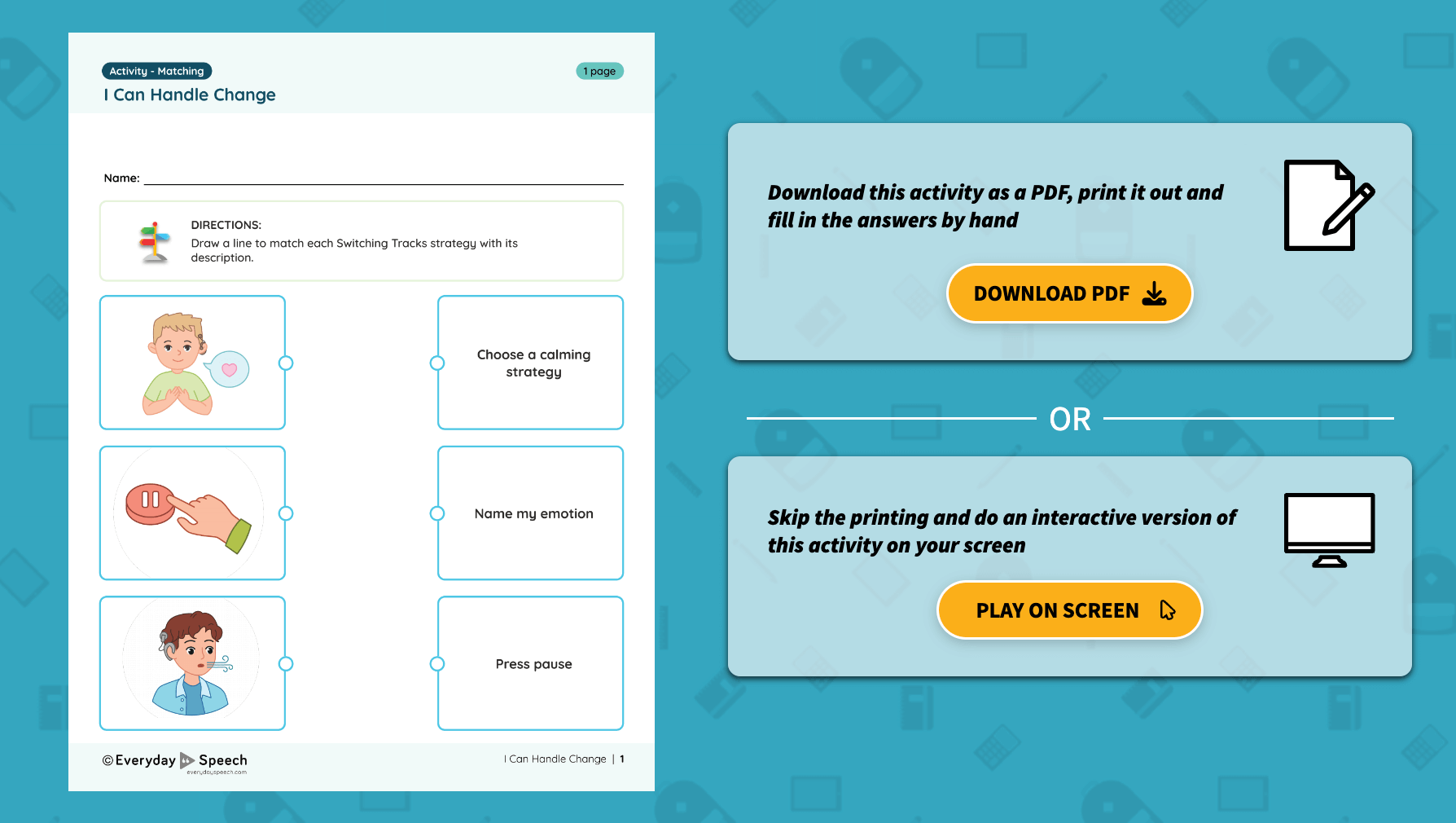 Activity for Helping Preschoolers Handle Change Activity for Helping Preschoolers Handle Change